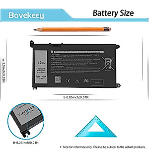 42Wh YRDD6 Battery 1VX1H for Dell Inspiron 5482 5485 7586 3583 5491 5591 5481 3310 2-in-1 5593 5584 3493 3593 3793 5480 3582 5581 5590 3584 5493 5585 5594 5598 3501 01vx1h VM732 Vostro 3491 5490