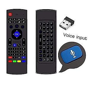 Favormates Air Remote Mouse MX3 Pro,2.4G Backlit Kodi Remote Control,Mini Wireless Keyboard & Infrared Remote Control Learning, Best for Android Smart Tv Box HTPC IPTV PC Pad Xbox Raspberry pi 3