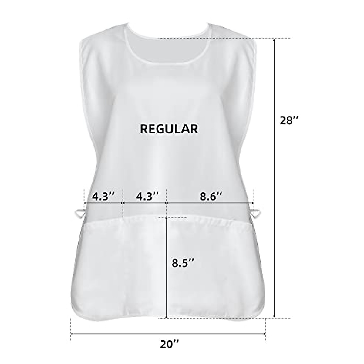 Xeoxarel Unisex Cobbler Apron with 3 Pockets, Universal Apron for Women or Men Vest Black