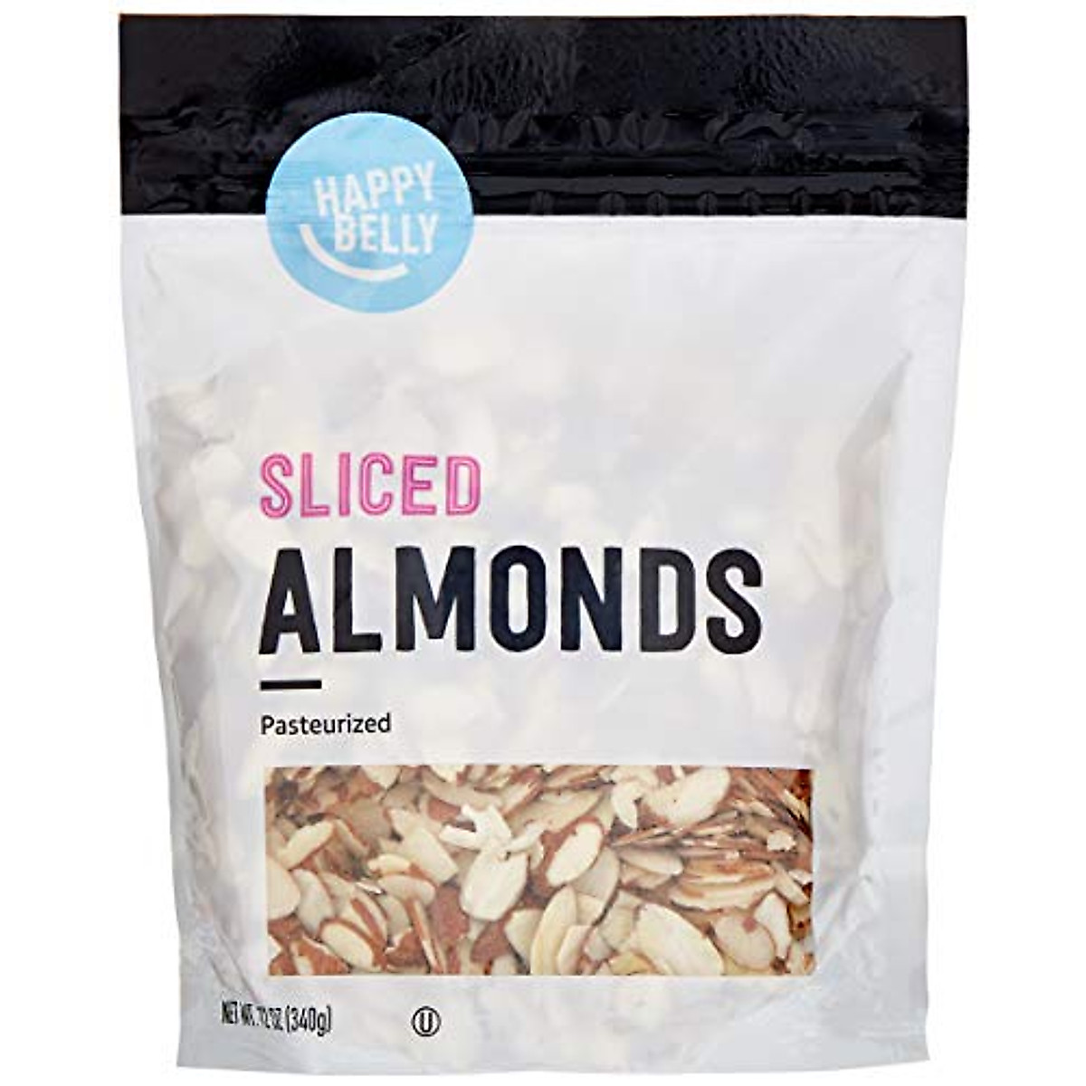 Amazon Brand - Happy Belly Sliced Almonds, 12 ounce (Pack of 1)