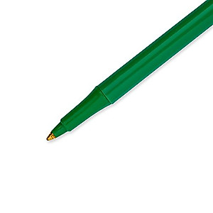 Paper Mate Write Bros Ballpoint Pens, Medium Point (1.0mm), Green, 12 Count (3341131)