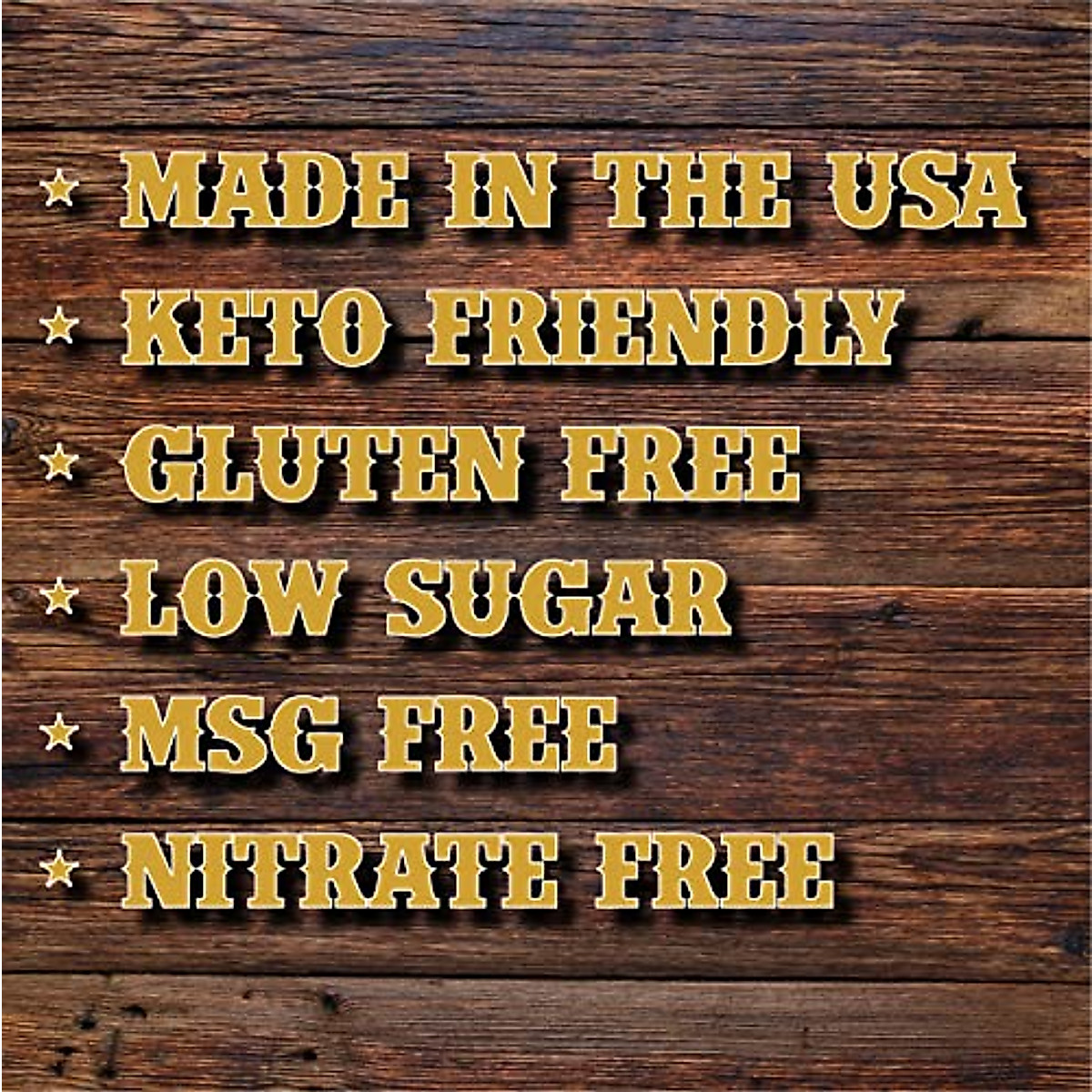 Bronco Billy's Beef Jerky Hickory Smoked Old Country One Pound Resealable Bag