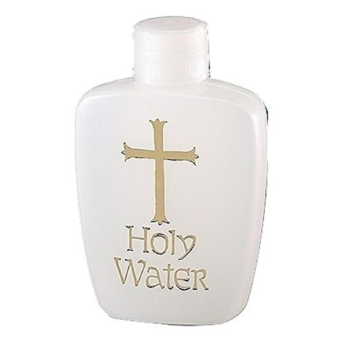 Religious Gifts Holy Water Bottle with Screw Top Lid, 2 Ounce