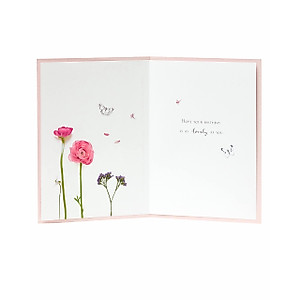 UK Greetings Birthday Card for Her - Birthday Card for Friend - Into the Meadow - Pink Floral Flamingo
