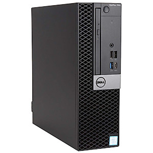 Dell Optiplex 7050 Small Form Desktop, Intel Quad Core i5 7500 3.4Ghz, 16GB DDR4, 256GB SSD Hard Drive, USB Type-C, HDMI, Windows 10 Pro (Renewed)