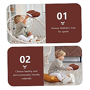 Ipetboom Rugby-Shaped Pet Interactive Plaything Floating Dog Toy Plush Plastic Dog Flyer Toy Fun for Pups