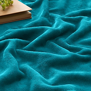 BEDELITE Fleece Blanket King Size Blankets for Bed, Luxury Plush Cozy Fuzzy Blanket 108x90 inches, Super Soft Warm Lightweight Throw Blanket All Seasons Suitable, Bluebird