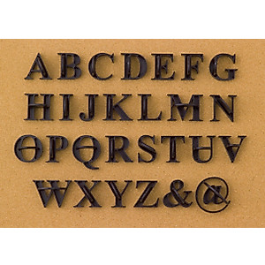 Magnetic Poetry Press in Letters Stone Concrete Stamps - Uppercase Traditional Typeface