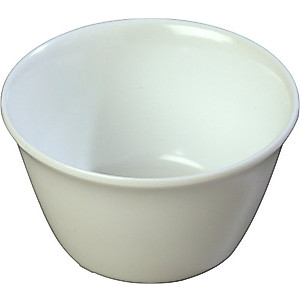 Carlisle FoodService Products 4354002 Dallas Ware Melamine Bouillon Cup, 8oz Capacity, 3.84" Diameter x 2.15" Depth, White (Case of 24)