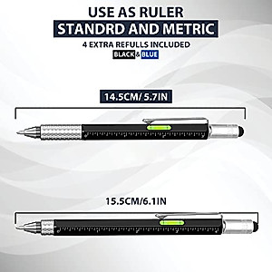 Multitool Pen Set Unique Mens Gifts for Birthday,Christmas, Valentines, Stocking Stuffers for Men,Cool Gadgets Woodworking Tool Gifts for Men Who Have Everything