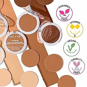 wet n wild Bare Focus Clarifying Finishing Powder | Matte | Pressed Setting Powder Light-Medium