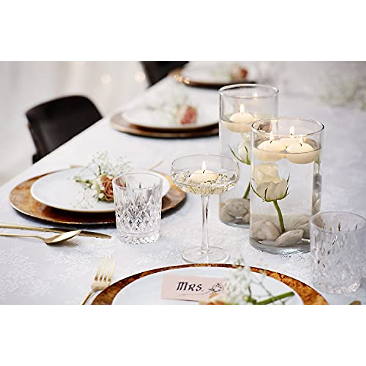 BOLSIUS Unscented Floating Candles - Pure Rich Creamy 3" Ivory, Set Of 12 - European Quality - Imbue Breathtaking Ambiance for Romantic Wedding Centerpieces, Decorations, Events, Pool, Holiday Parties