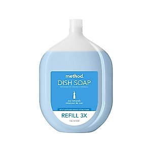 Method Gel Dish Soap, Refill, Sea Minerals, Recylable Bottle, Biodegradable formula, 54 Fl Oz (Pack of 1)