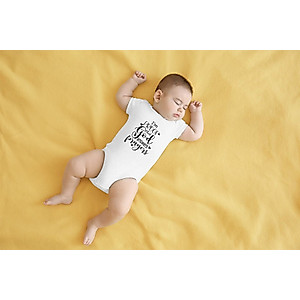 AW Fashions I'm Proof That God Answers Prayers Baby Bodysuit Cute Newborn Boy Funny Rompers Girl Clothes (Newborn, White)