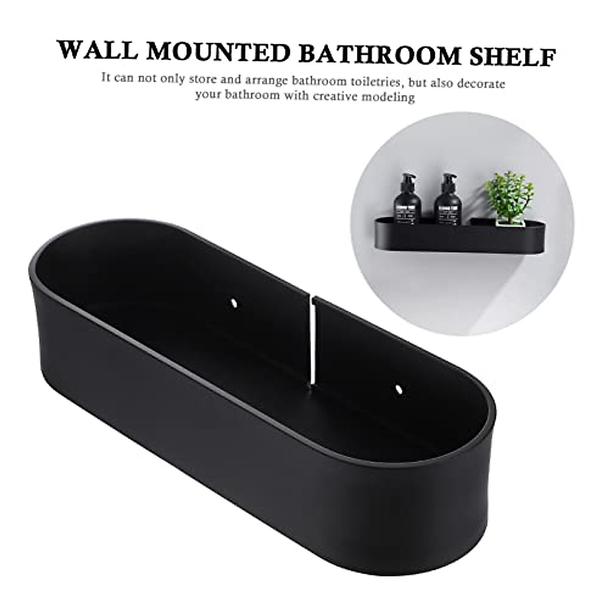 GARVALON 1pc Wall Shelf Wall Mounted Shelves Storage Wall Shelves Shelf for Corner Punch-Free Rack Storage Rack Bathroom Rack Sundries Holder Wall-Mounted Bathroom Rack Bathroom Shelf Ledge