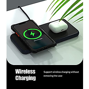 GOOSPERY Z Bumper Crossbody Compatible with iPhone 14 Plus Case [Strap Included] Shock Absorbing Dual Layer Structure TPU Edge Crystal Clear PC with Strap Outdoor Design, Black