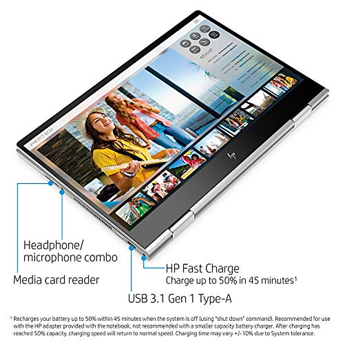 HP Envy x360 Convertible 2 in 1 Laptop 15.6" FHD IPS Touchscreen Intel Quad-Core i5-10210U(Beats i7-8550U) 16GB DDR4 1TB SSD Backlit Fingerprint B&O Webcam Win 10 + HDMI Cable