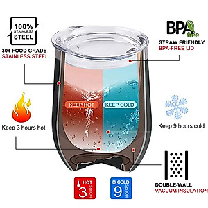 Recovery Mode On 12 OZ Insulated Wine Tumbler,Post Surgery Positive Motivational Gift Idea for Friend With Cancer Mug, With Lid,Custom Personalized Stainless Steel Cup(Black)