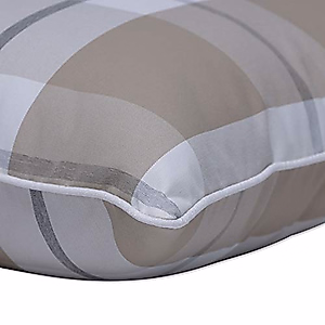 Pillow Perfect Outdoor/Indoor Branson Birch Throw Pillows, 16.5" x 16.5", TAN 2 Count