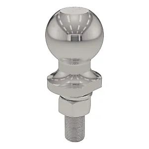 CURT 40082 Stainless Steel Trailer Hitch Ball, 3,500 lbs, 2-Inch Diameter, 3/4 x 2-1/8-Inch Shank