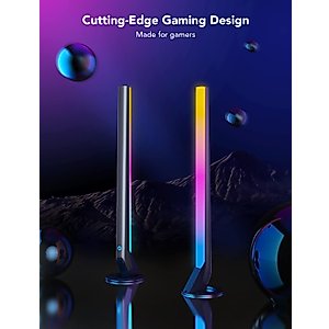 Govee RGBIC Gaming Light Bars H6047 with Smart Controller, Wi-Fi Smart LED Gaming Lights with Music Modes and 60+ Scene Modes Built, Works with Alexa & Google Assistant, Game Room Lights Decor