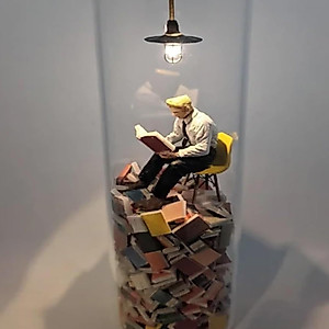 1/2/3pcs Test Tube Perspective Drawing, Test Tube Diorama, Fun Sci-fi Books to Decorate Test Tubes, Wonderful Gifts, for Loved Ones (Size : 1pcs)