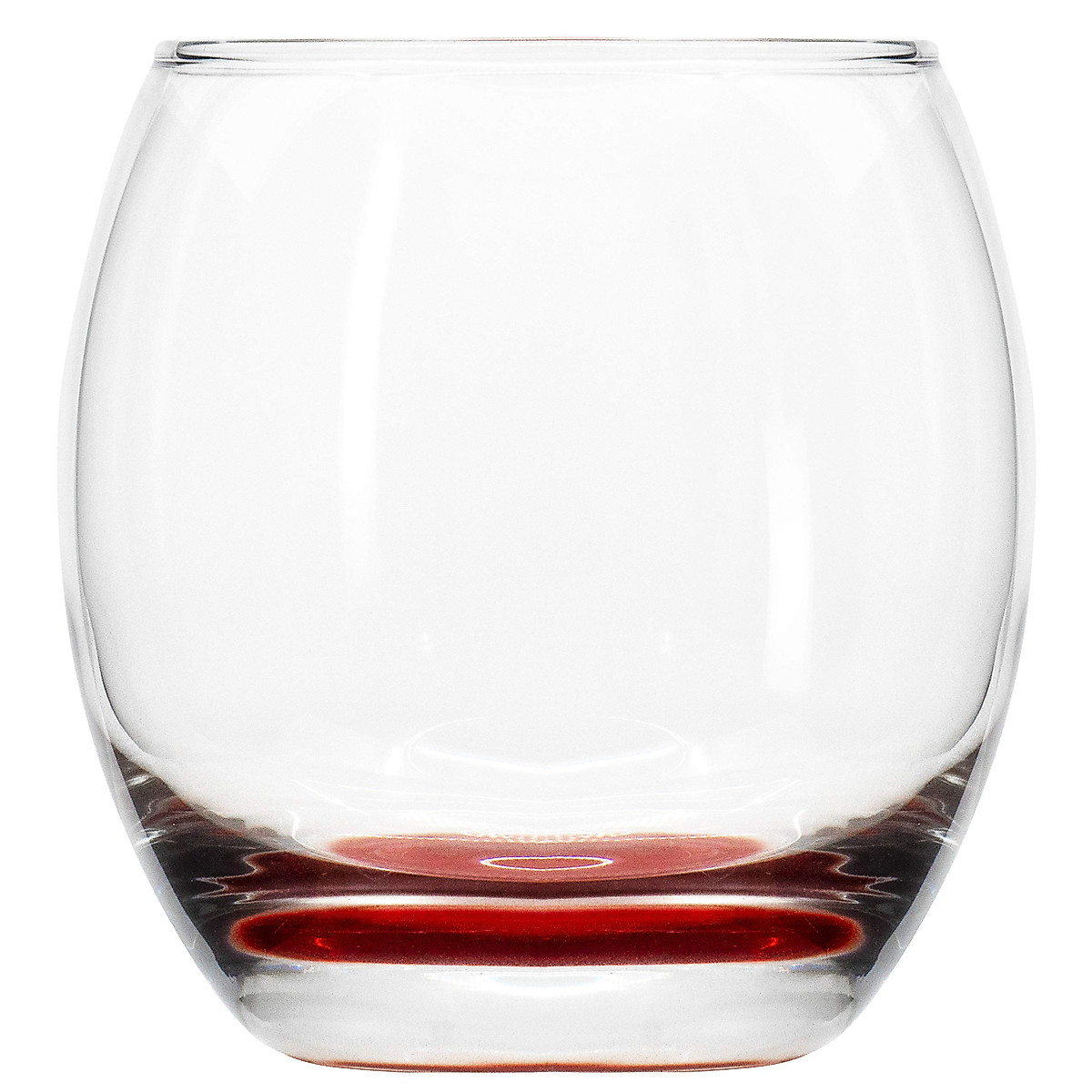 Red Co. Small 13.75 oz Multicolored Drinking Glass Set of 6 for Water, Beverage, Cocktail, Mixed Drinks