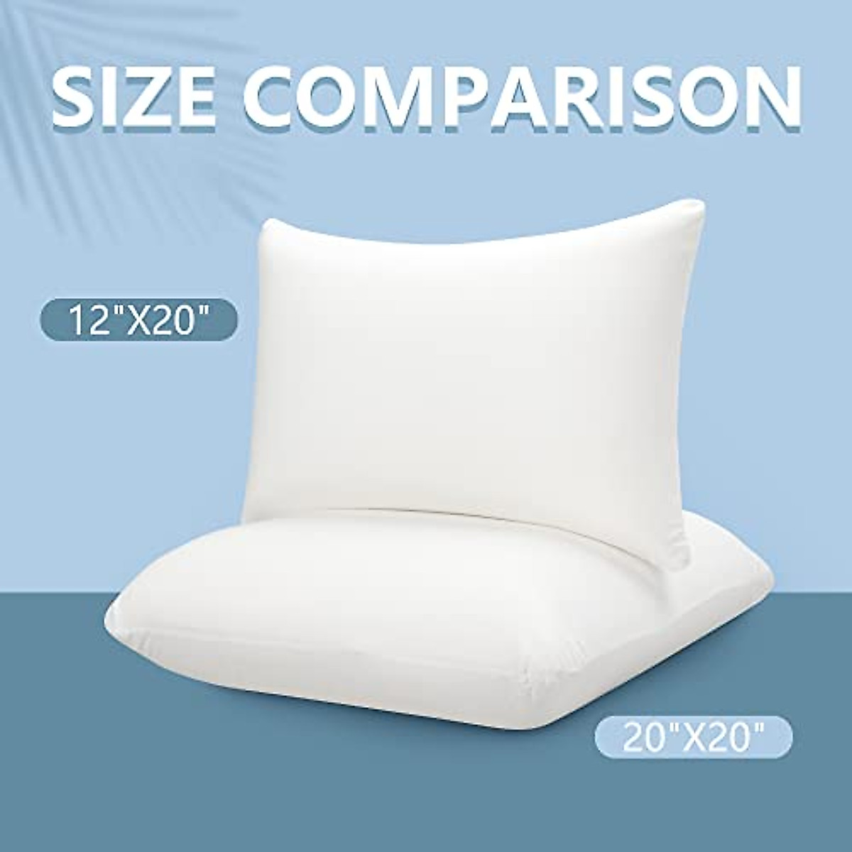 AM AEROMAX 12 × 20 Pillow Insert Memory Foam Lumbar Support Throw Pillow Sham Rectangular for Decorative Cushion Bed Couch Sofa Without Deform After Longtime Use