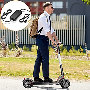 SoulBay 42V Electric Scooter Charger for Hover-1 Gotrax Scooters 36V Lithium Battery Bike E-Bike, AC 100-240V to DC 42V 2A Battery Charger Replacement, 1 Prong 5.5mm Round Tip