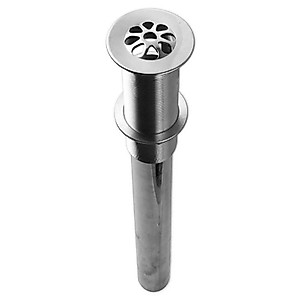 Mountain Plumbing 749BRN Tear Drop Pattern Lavatory Drain without Overflow, Brushed Nickel