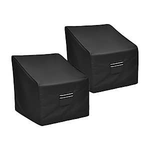 Patio Chair Covers Waterproof Outdoor Furniture Chair Covers 420D Fit as Lawn Lounge Deep Seat(2 Pack,Median)