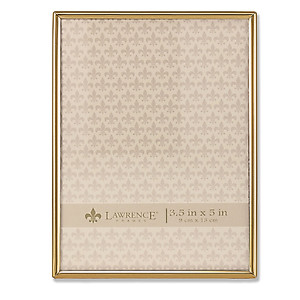 Lawrence Frames 3.5W x 5-Inch H Simply Gold Metal Picture Frame (670035)