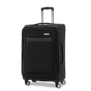 Samsonite Ascella 3.0 Softside Expandable Luggage, Black, Med EXP Spinner
