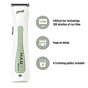 Wahl Professional - Sterling Mag Trimmer with Rotary Motor and Lithium-Ion Battery for Professional Stylists and Barbers - Basil and White (Limited Edition)