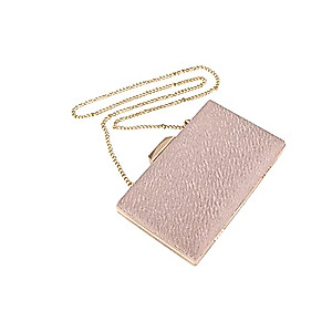 Rucavono Evening,Gold Evening Bag For Wedding Party Bridal Prom Shoulder Gold Clutch Handbag