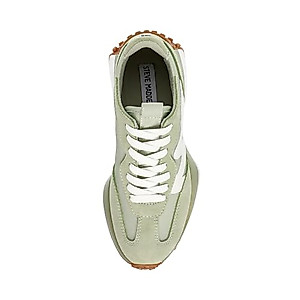 Steve Madden Women's Campo Sneaker, Sage, 8