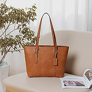 WESTBRONCO Purses For Women Vegan Leather Purses and Handbags Large Ladies Tote Shoulder Bag