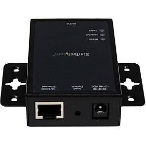 StarTech.com 1 Port RS232 to Ethernet IP Converter / Device Server - Aluminum - Serial over IP Device Server - Serial to IP Converter (NETRS2321P)