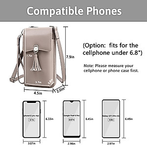 Pearl Angeli Small Crossbody Phone Bag RFID Women Wallet Cellphone Credit Card Purse with Adjustable Shoulder Strap