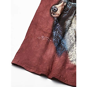 The Mountain Northern Wildlife Collage Adult T-Shirt, Brown, Medium