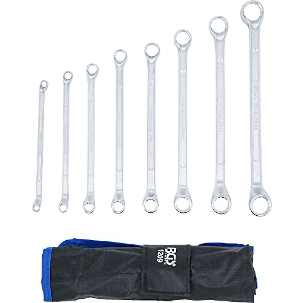 BGS 1209 | Double Ring Spanner Set | offset | 6 x 7-20 x 22 mm | 8 pcs.
