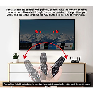 AN-MR19BA MR20GA AKB75855501 AKB75635305 Voice Magic-Remote-Control Replacement for LG-Smart-TV-Remote,with Voice Recognition and Pointer Function for LG OLED UHD QNED NanoCell 4K 8K Models