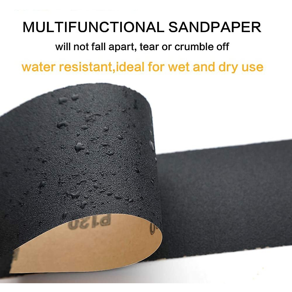 VIBRATITE 48 Pieces Wet Dry Sandpaper, 320 to 10000 Fine Grit Sand Paper Assortment Pack, 9 x 3.6 Inch Sanding Sheets for Automotive Wood Metal Polishing Finishing