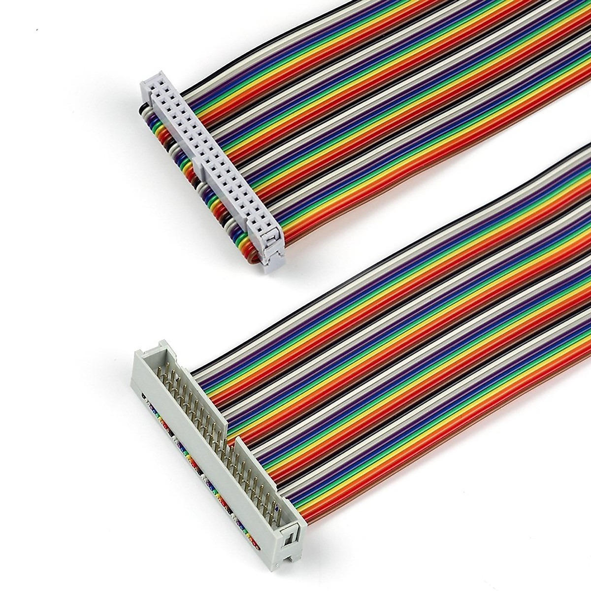UCTRONICS Male to Female GPIO Ribbon Cable 40pin 8inch Breadboard Jumper Wires for Connection Raspberry Pi 5 3 2 Model B B+ w/ 3.5/5 inch TFT Touch Screen LCD Display
