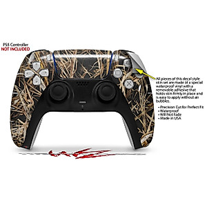 WraptorSkinz Skin Wrap compatible with Sony PS5 DualSense Controller WraptorCamo Grassy Marsh Camo Dark Gray (CONTROLLER NOT INCLUDED)