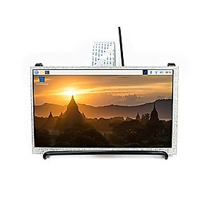 waveshare 7inch Display Compatible with Raspberry Pi 4B/3B+/3B/2B/B+/A+/Zero/Zero W/WH/Zero 2W Series Boards 1024×600 Resolution DPI Interface IPS No Touch