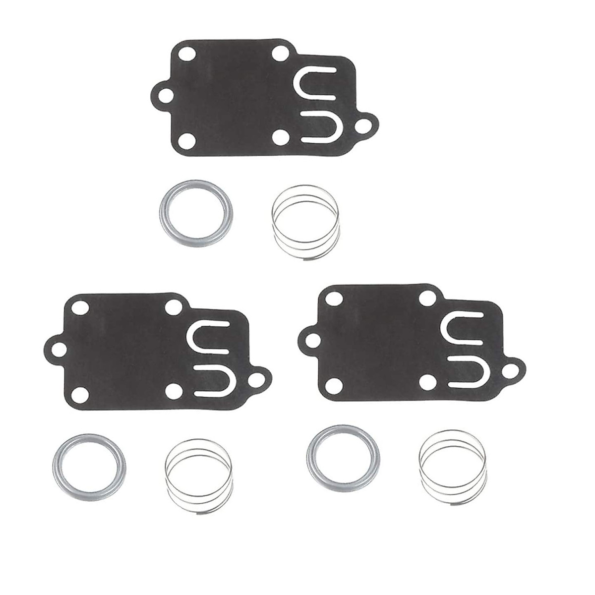 An Ruijia 3pcs 5021K Carburetor Diaphragm Kit for Briggs & Stratton 3-5 HP Horizontal Engines Replace 270026 Diaphragm 692206 Spring and 690766 Spring Cap