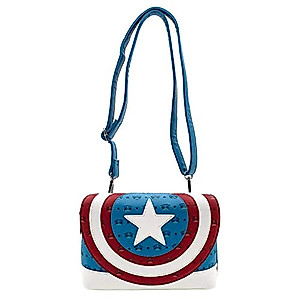 Captain America 802609 Marvel Crossbody Bag by Loungefly