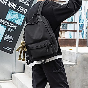 BONVEN Backpack for School,Black Backpack for 15.6 inch Laptop Classic Daypack for High School College