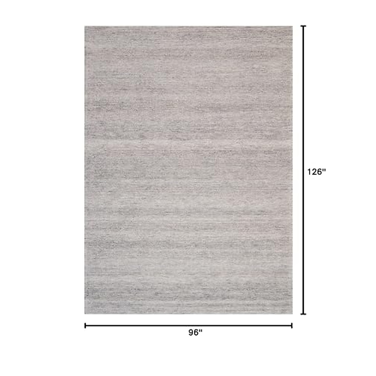 Nourison Weston Solid Silver Birch 8' x 10'6" Area -Rug, Easy -Cleaning, Non Shedding, Bed Room, Living Room, Dining Room, Kitchen (8x11)